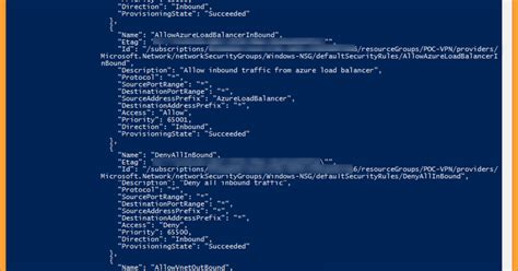 Microsoft Azure Powershell Creating New Nsg Network Security Group Vgeek Tales From Real