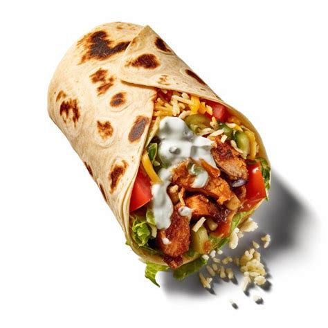 Premium Ai Image A Wrap With A Taco On It