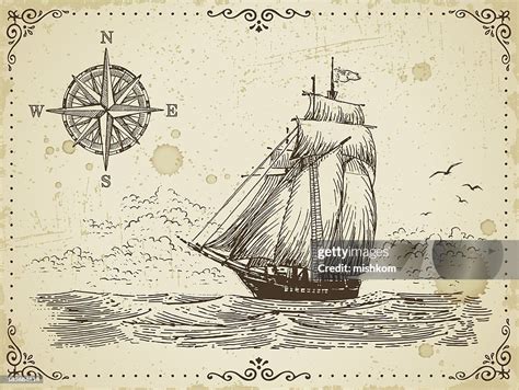 Vintage Sailing Ship High Res Vector Graphic Getty Images