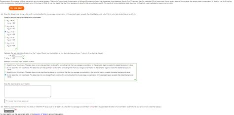 Solved Reject The Null Hypothesis The Data Does Not Provide Chegg