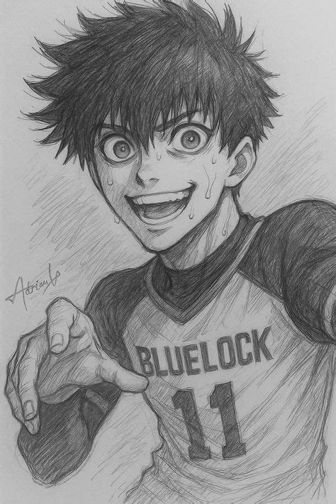 Isagi Blue Lock Drawing