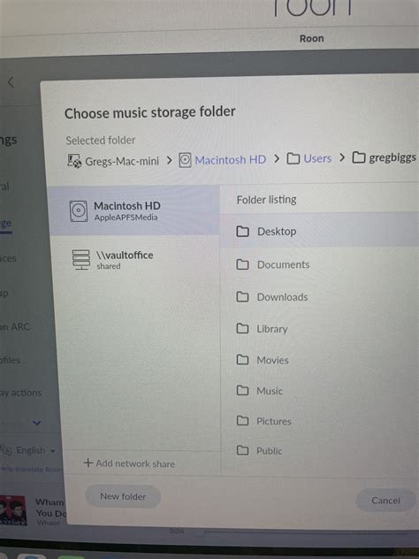 Cannot Delete Folder As No X To Do This Support Roon Labs Community