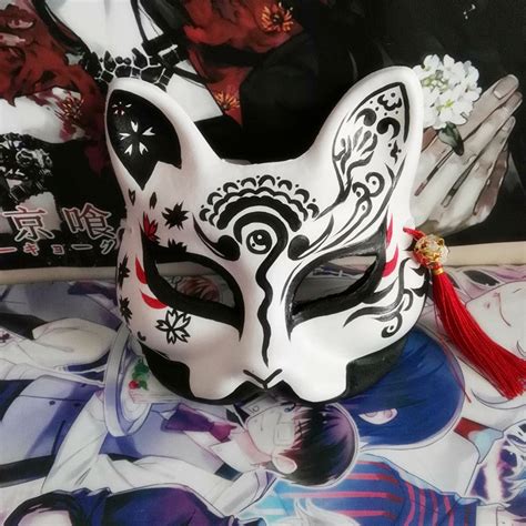 Kitsune Anime Fox Mask Japanese Oni Masks