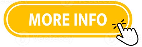More Info Button With Pointer Clicking Web Button Finger Pressing Click To More Info Concept