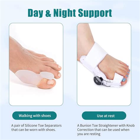 Suport Corector Pentru Degete Picioare Silicon Marime Universala Alb