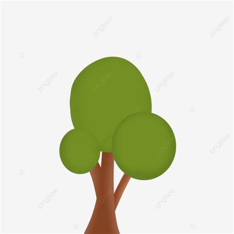Green Cute Tree Illustration Tree Cute Tree Tree Icon Png