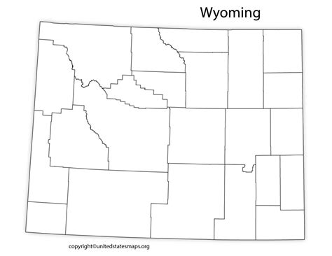 Wyoming County Map Map Of Counties In Wyoming With Cities