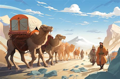 Premium Ai Image Silk Road Flourishing The Pax Mongolica Era