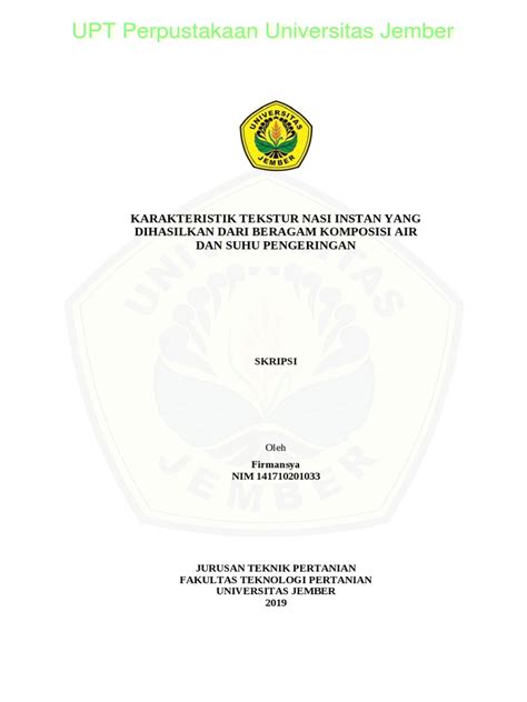 Uji Tekstur Profil Analyzer Pdf