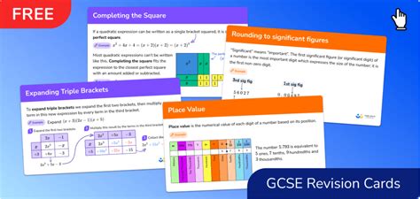 Revision Cards Third Space Learning
