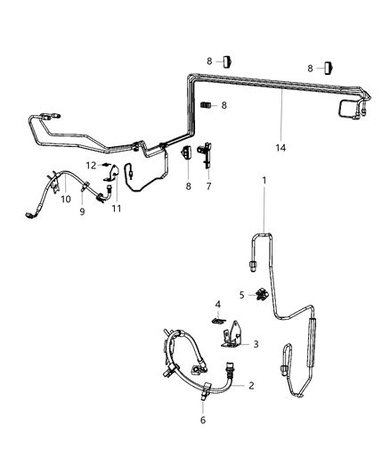 Front Brake Lines And Hoses 2015 Dodge Charger