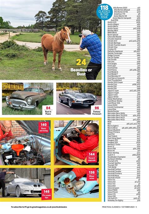 Practical Classics Magazine Oct 23 Back Issue