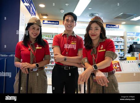 Bangkok Thailand October 26 2023 Vietjet Air Cabin Crew In Uniform