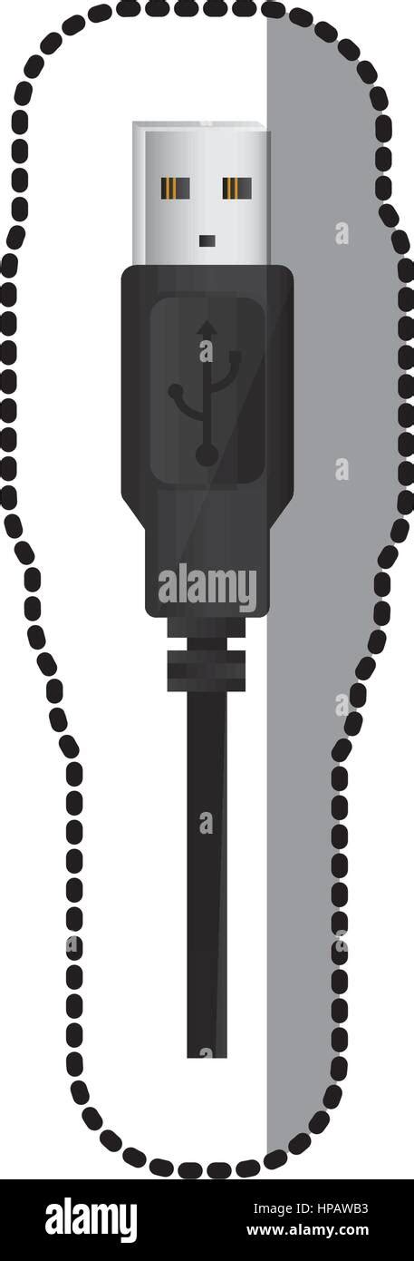 Usb Connection Icon Image Stock Vector Image Art Alamy