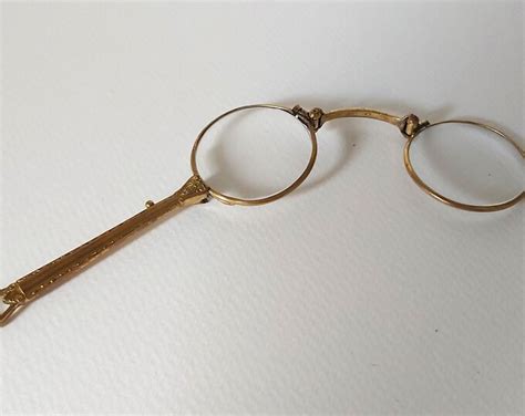 Antique Lorgnette Glasses Gilded 19th Century Etsy