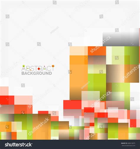 Abstract Vector Blocks Template Design Background Stock Vector Royalty Free 688610875