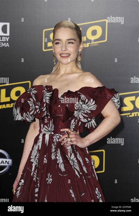 Emilia Clarke At The Premiere Of Disney Pictures And Lucasfilms Solo