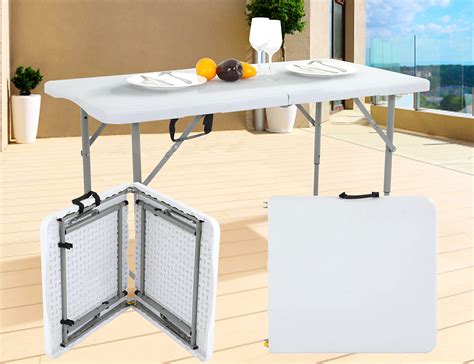 Camping Table 4 Foot Portable Folding Tables With Handle