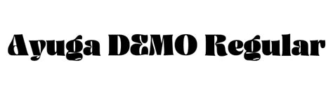 Ayuga Demo Regular Font