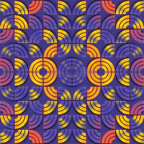 Digital Illustration Of A Symmetrical Pattern Of Intertwining Shapes