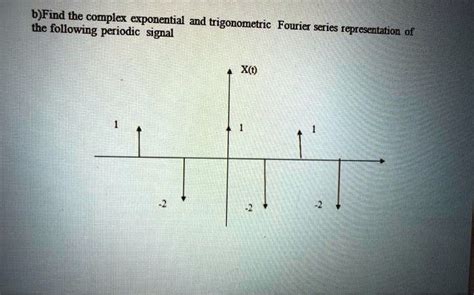 Solved The Following Periodic Signal Bfind The Complex Exponential And