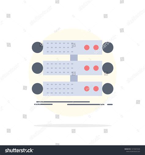 server structure rack database data flat stock vector royalty free