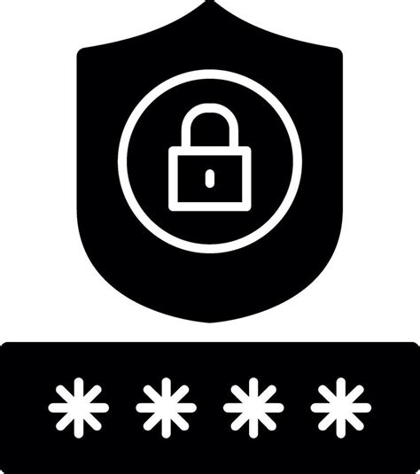Password Protection Glyph Icon 39486825 Vector Art At Vecteezy
