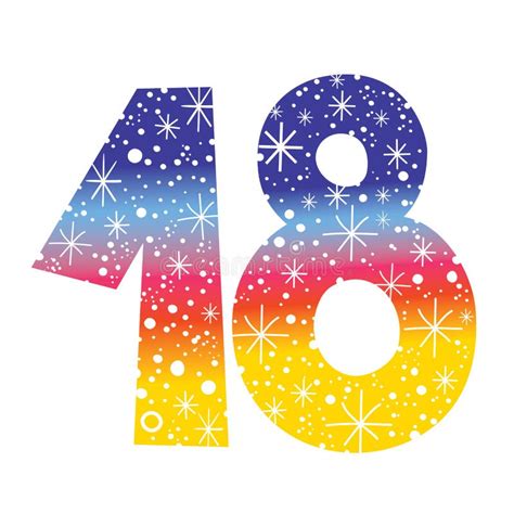 Numero 18 Clipart Vibrant Pink Glitter Clipart Displaying The Number