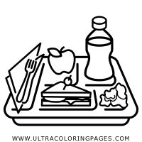 Cafeteria Coloring Pages