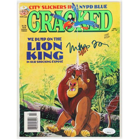 Matthew Broderick Signed 1994 Cracked Magazine Cover Jsa Pristine