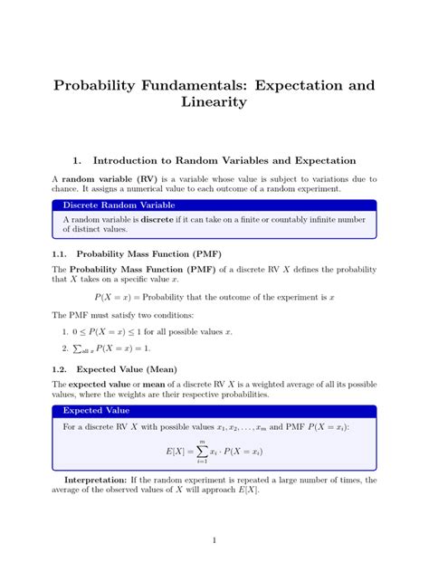 Expectation Marginal Probability Notes Pdf Probability