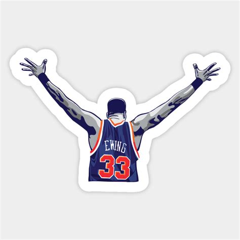 Patrick Ewing Raised Hands Patrick Ewing Sticker Teepublic