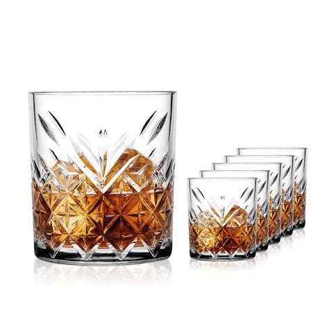 Glasses Set 3 Pieces 340ml Small Drinking Glasses Timeless Water