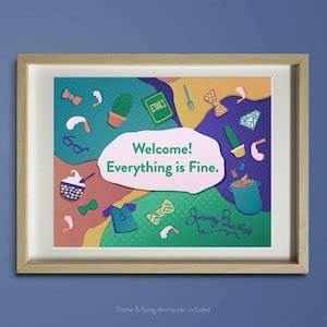 The Good Place Print — ≈ Welcome Everything Is Fine — Fun Icons