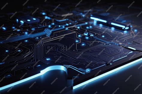 Premium Photo Minimalist Technology Background Glowing Line Perfect