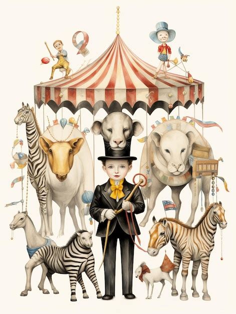 Circo Vintage Animais Imagens Download Grátis No Freepik