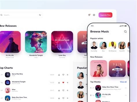 Xela Design System Templates For Music Apps By Alexanderg For