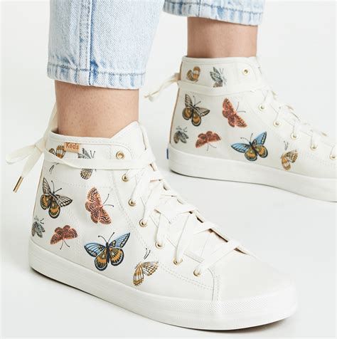 Shoe Of The Day Keds X Rifle Paper Co Monarch High Top Sneakers