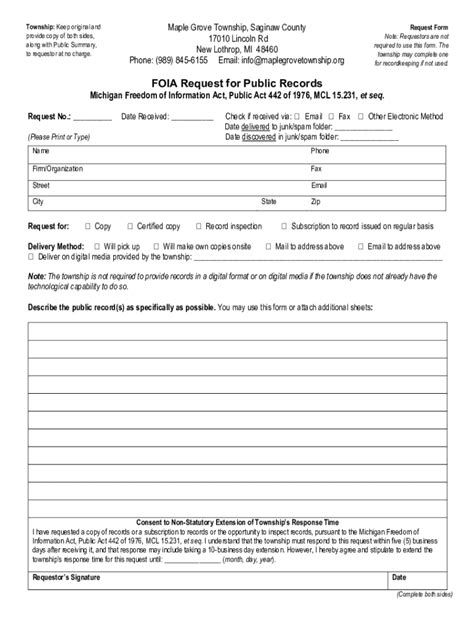 Fillable Online Foia Request Form Docx Fax Email Print Pdffiller