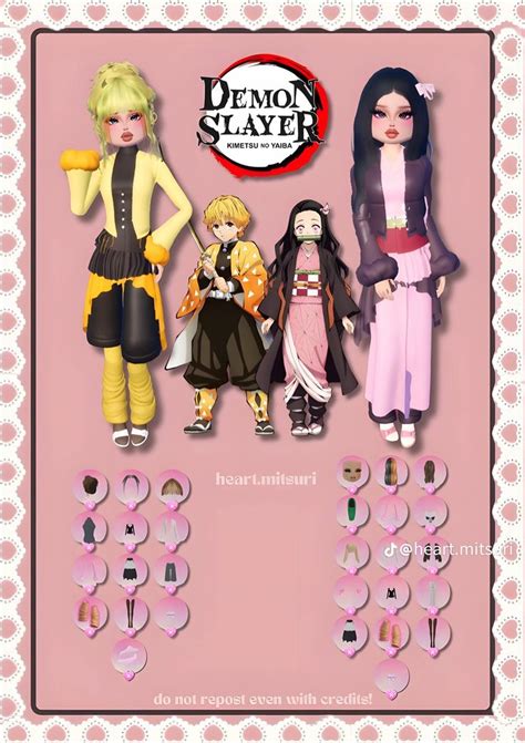 Dress To Impress Nezuko Demon Slayer Dress To Impress Dress Dress Up
