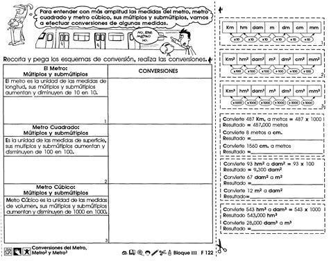 Conversiones Del Metro Metro Cuadrado Y Metro Cúbico 6to Grado