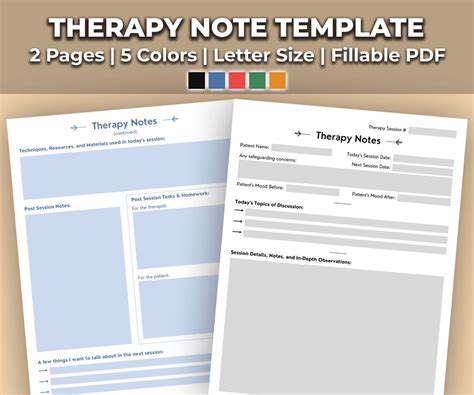 Therapy Progress Note Template Printable Fillable Pdf For Therapist