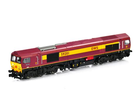 Dapol 2d 005 006 Class 59 59201 Ews “vale Of York” N Gauge Rainbow