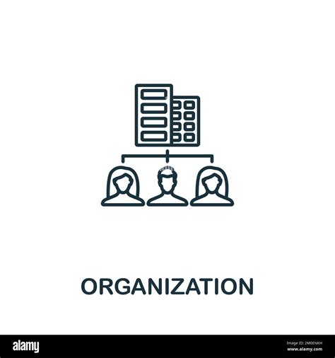 Organization Icon Monochrome Simple Company Structure Icon For Templates Web Design And