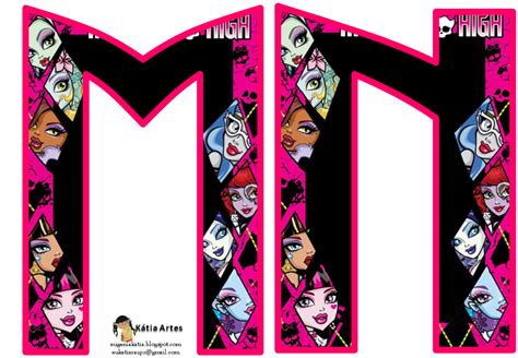 Alfabeto Con Caras De Las Monster High Oh My Alfabetos