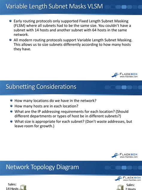 08 06 Vlsm Example Part 1 Pdf Ip Address Internet Architecture