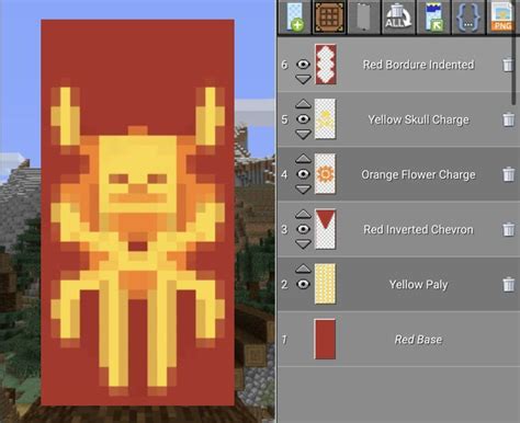 Minecraft Banner Of Skull On Fire Artofit