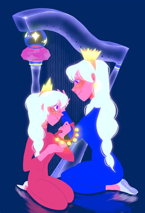 Artstation Two Princesses Illustration