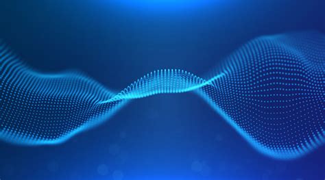 동적 파란색 도트 풍경 추상적 인 디지털 웨이브 배경 네트워크 데이터 구조 포인트 그리드 시각화 기술 벡터 그림 0명에 대한 스톡 벡터 아트 및 기타 이미지 Istock