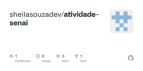 Github Sheilasouzadevatividade Senai